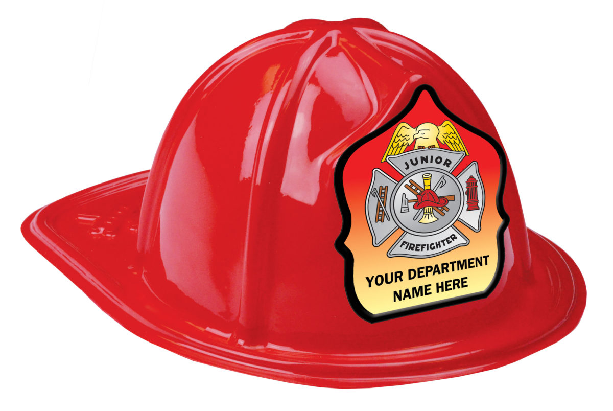 Custom "Junior Firefighter" Fire Hats | Fire Safety For Life