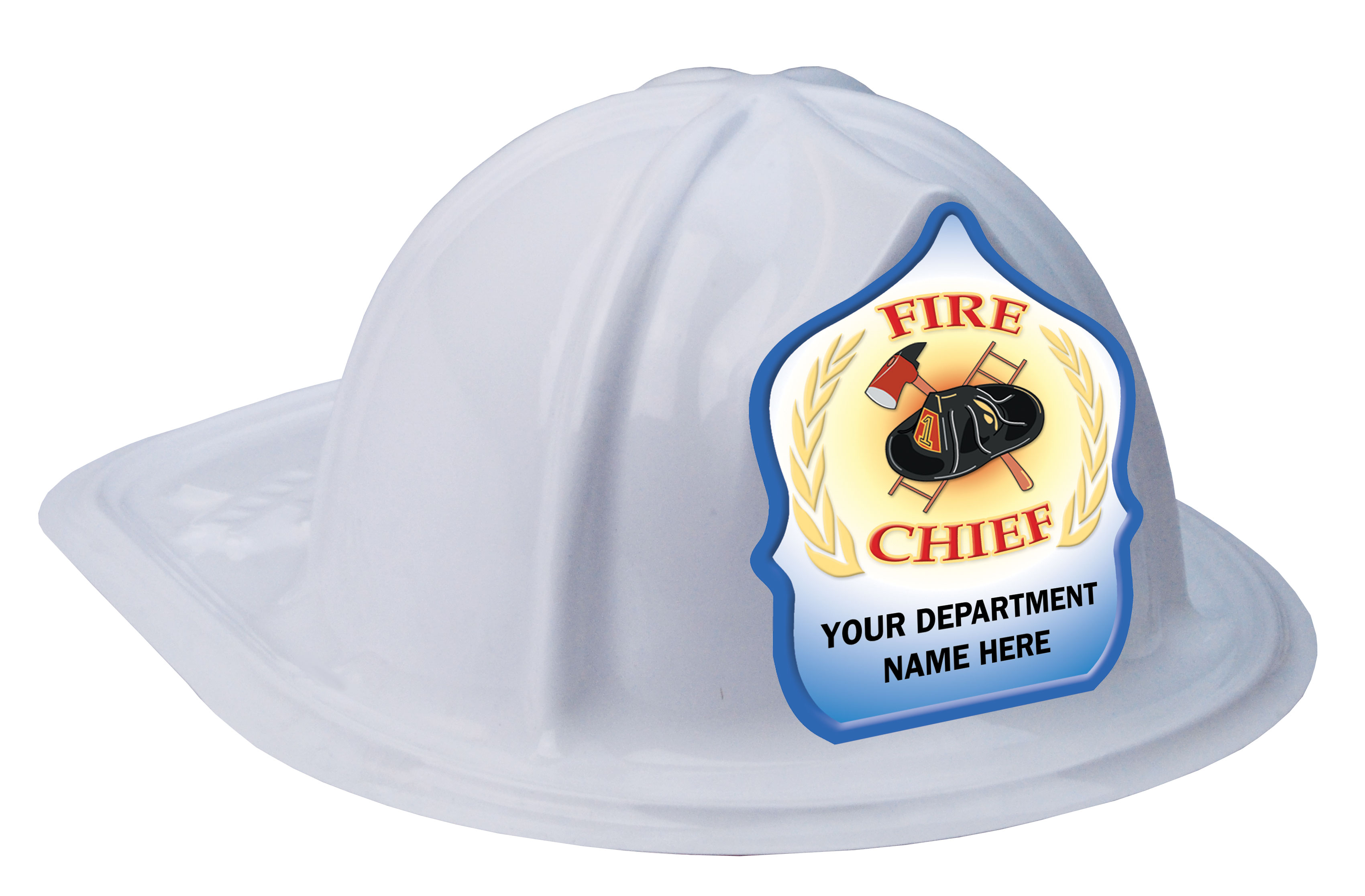 Custom "Fire Chief Wheat" Fire Hat | Fire Safety For Life