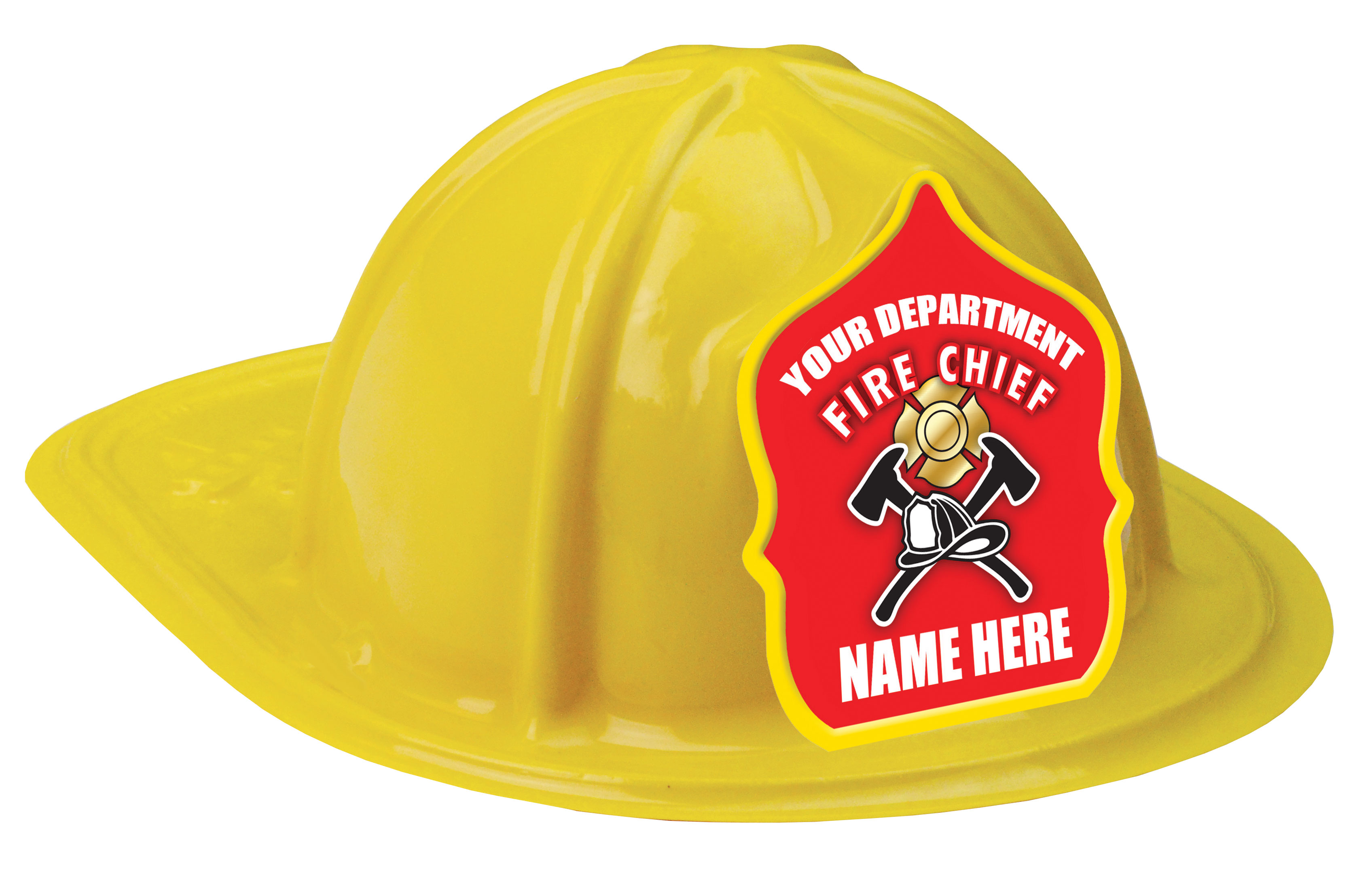 Custom "Fire Chief Red" Fire Hat | Fire Safety For Life
