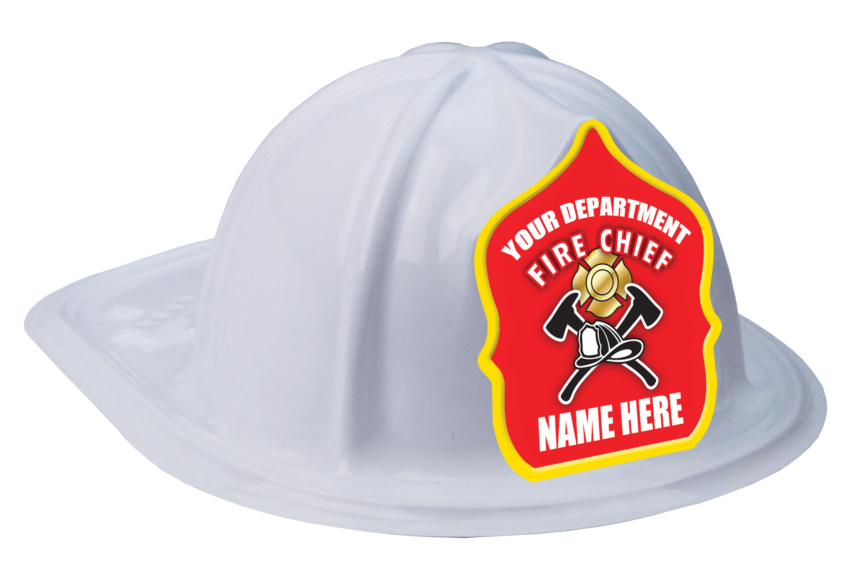 Custom "Fire Chief Red" Fire Hat | Fire Safety For Life