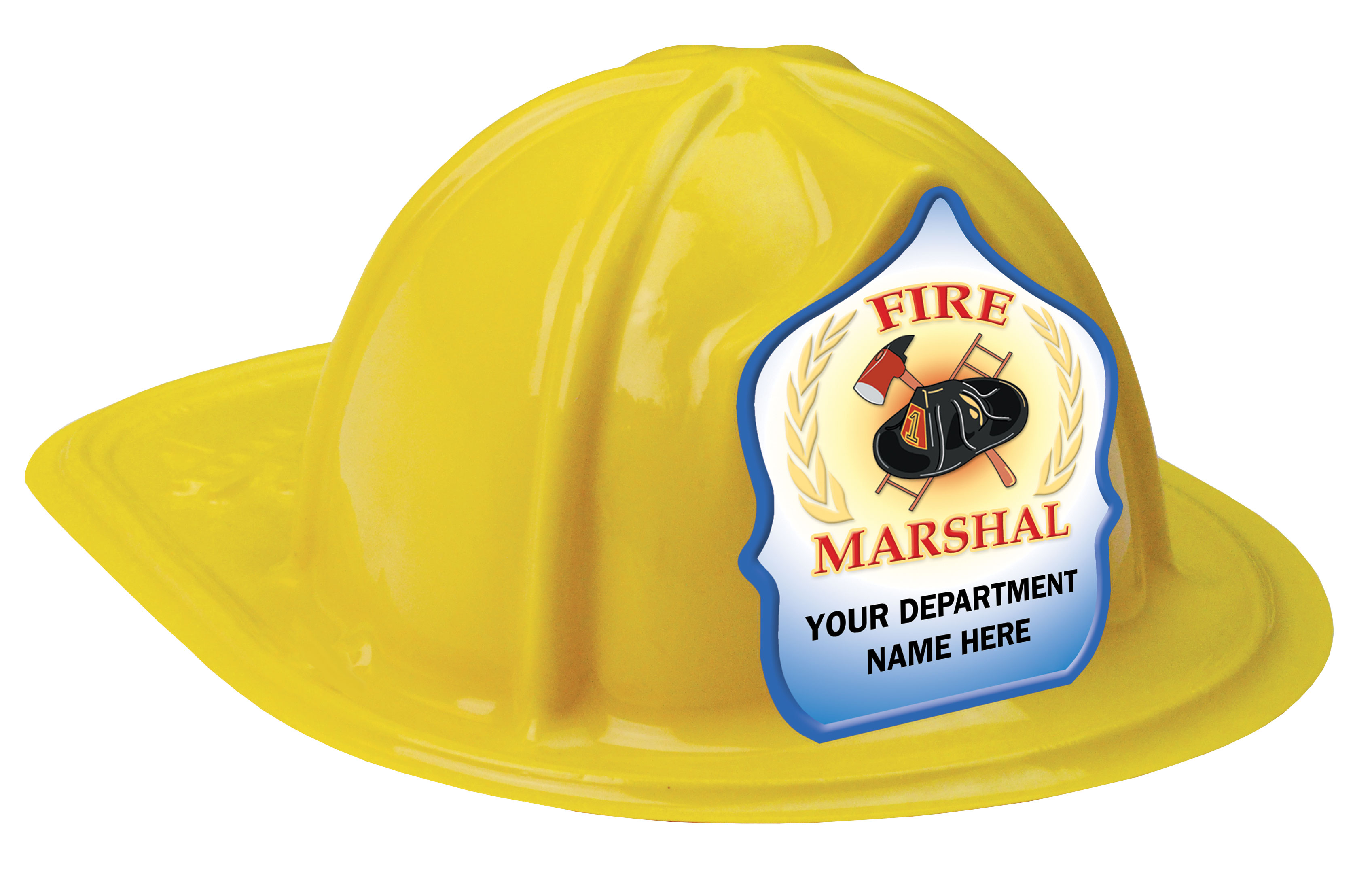 Custom "Fire Marshal Wheat" Fire Hat | Fire Safety For Life