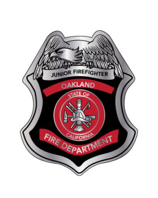 Custom Junior Firefighter Foil Sticker Badges | Fire Safety For Life