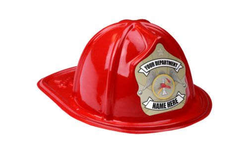 Your Custom "Fire Department" Plastic Fire Hats | Fire Safety For Life